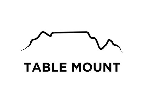 Premium Vector Table Mount Logo Design Vector Illustration