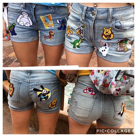 Diy Disney Patch Shorts Disney Outfits Theme Park Outfits Trip Outfits