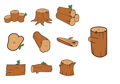 Tree Log Vector Art Icons And Graphics For Free Download