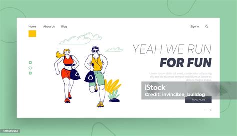 스포츠 캐릭터 를 채찍질 방문 페이지 템플릿 재활용 환경 보호를 위해 쓰레기와 플라스틱을 수거하는 쓰레기 봉투를 가진 사람과