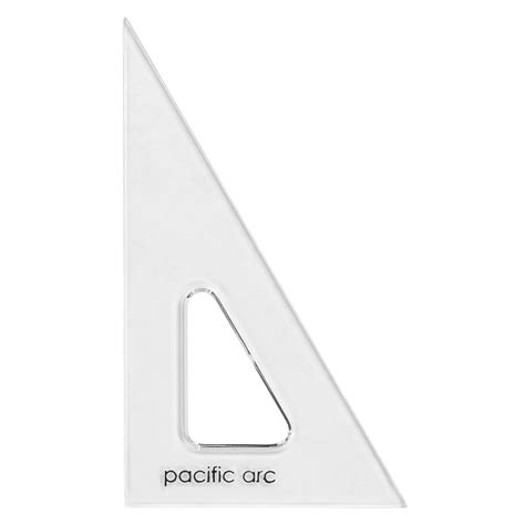 Pacific Arcs Scholastic Triangle 4 Inch Clear 3060 Angle