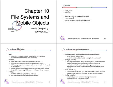 Chapter File Systems And Mobile Objects Slides Chapter File Systems And Mobile Objects