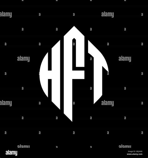 Hft Circle Letter Logo Design With Circle And Ellipse Shape Hft