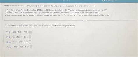 Solved Write An Addition Equation That Corresponds To Each Chegg Com