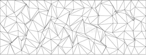 Abstract Geometric Chaos Pattern Featuring Intricate Triangular Network Design For Modern Art
