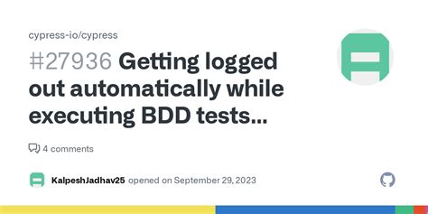 Getting Logged Out Automatically While Executing Bdd Tests With Latest