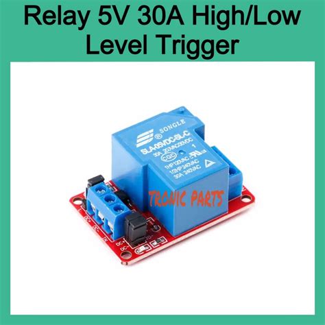 Jual Relay 5V 30A Module High Low Level Trigger Opto Isolation Shopee Indonesia
