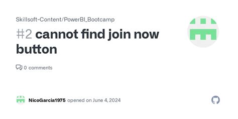 Cannot Find Join Now Button Issue 2 Skillsoft Content PowerBI