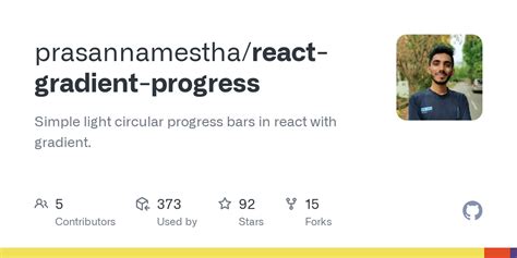 Github Prasannamesthareact Gradient Progress Simple Light Circular Progress Bars In React