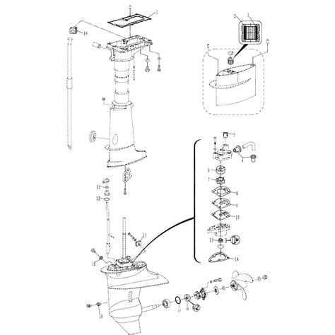 16 РЕДУКТОР Parsun T 5 Bms Лодочный мотор T5 8bm купить