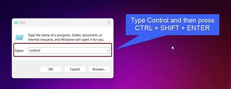 How To Run Control Panel As Administrator On Windows