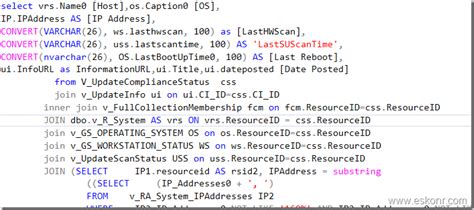 Configmgr Sql Query To Get The List Of Clients That Require A Specific