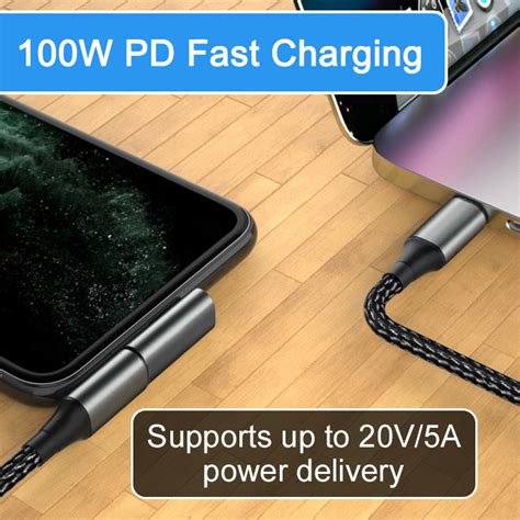 Right Angle W USB Type C Extender Adapter Male Female