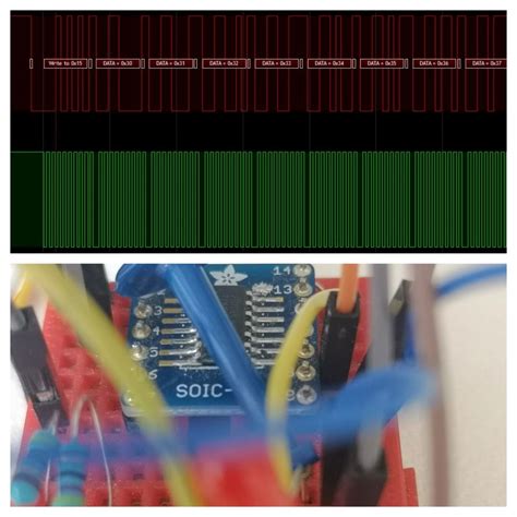 Sending Data With I2c Capturing With Logic Analyzer 8 Bit Mcu Tinyavr
