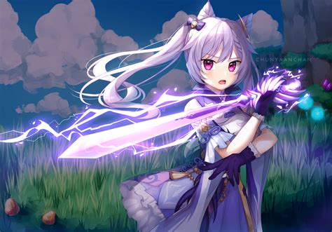 Keqing Wallpapers Top Free Keqing Backgrounds Wallpaperaccess