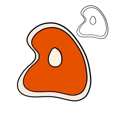 Premium Vector Slice Of Meat Vector Illustration
