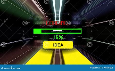 Idea Loading Progress Bar On The Screen Stock Illustration