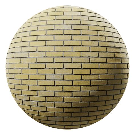 Standard Bond Brick Texture Yellow Poliigon