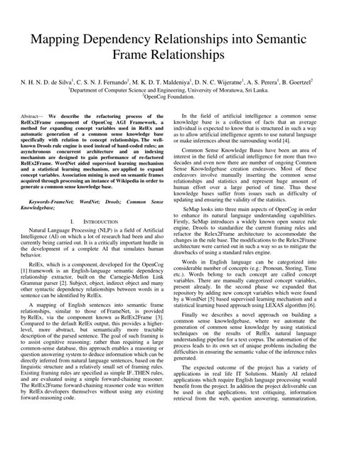 Pdf Semap Mapping Dependency Relationships Into Semantic Frame