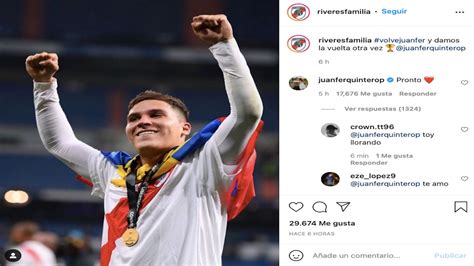 Juanfer Quintero Habló De Su Posible Vuelta A River Plate Y Sorprendió Con Una Lluvia De Elogios