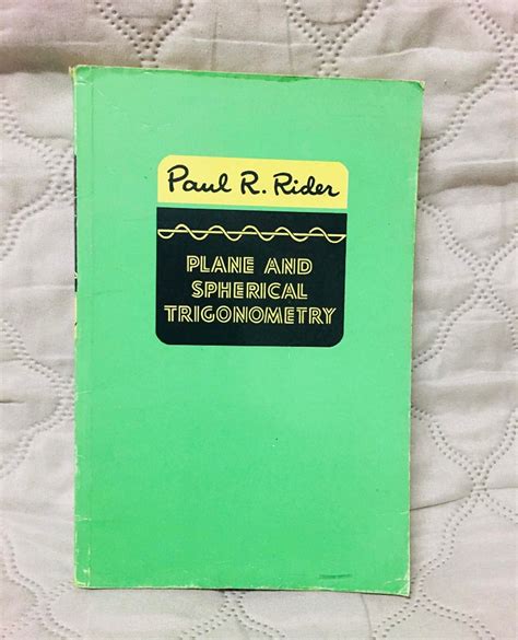 Plane And Spherical Trigonometry On Carousell