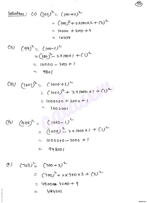 RD Sharma Solutions For Class 8 Algebraic Expressions And Identities Exercise 6 6 PDF RD