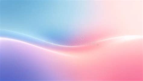 Soft Abstract Gradient Background With Smooth Wave In Pastel Blue Pink And Purple Colors Stock