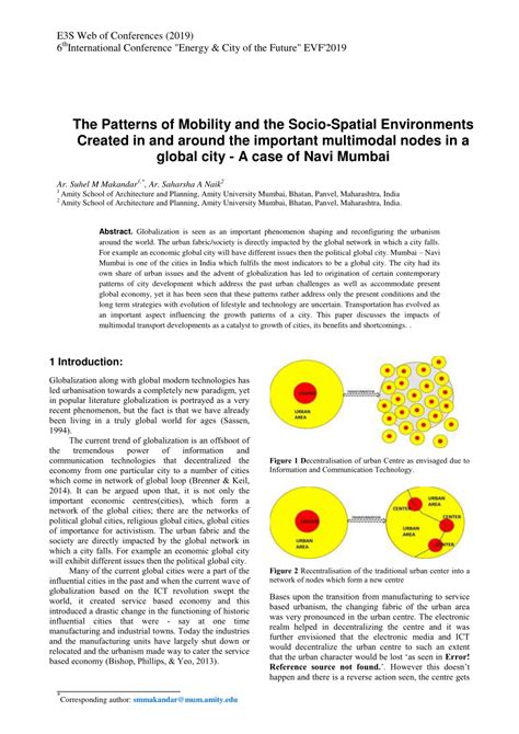 PDF The Patterns Of Mobility And The Socio Spatial Environments Created In And Around The