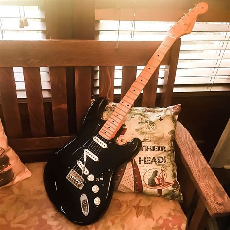 Fender Black Strat Gilmour Mods Classic 50s Stratocaster Reverb