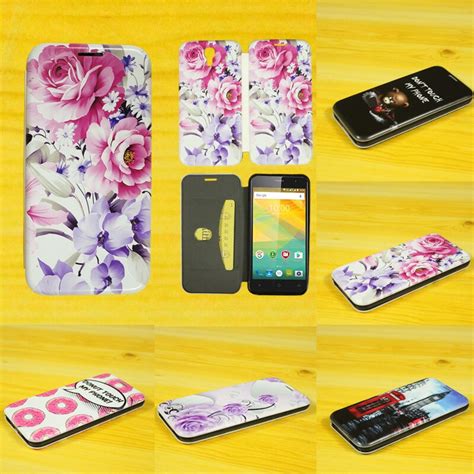 Pretty Flora Full Protect Magnetic Embossed Printing Hard Leather Case ...