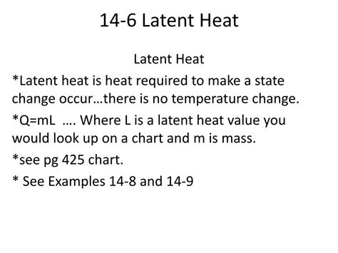 Ppt 14 6 Latent Heat Powerpoint Presentation Free Download Id4043874