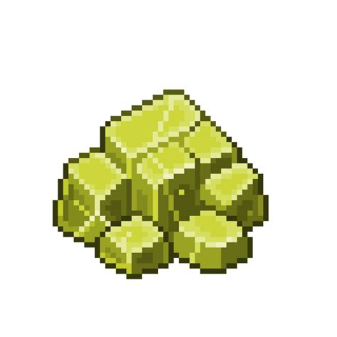 An Bit Retro Styled Pixel Art Illustration Of Yellow Chromium Png