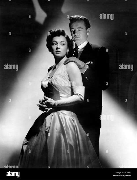 Strangers On A Train From Left Ruth Roman Robert Walker 1951 Stock