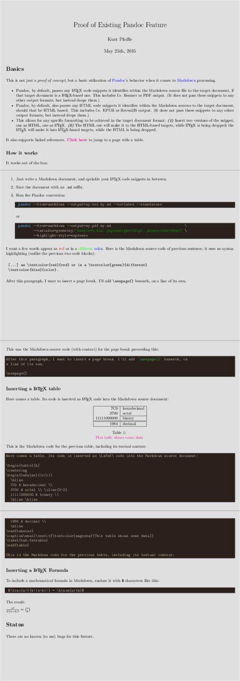 Conversion Converting Markdown To Latex In Latex Tex Latex Stack