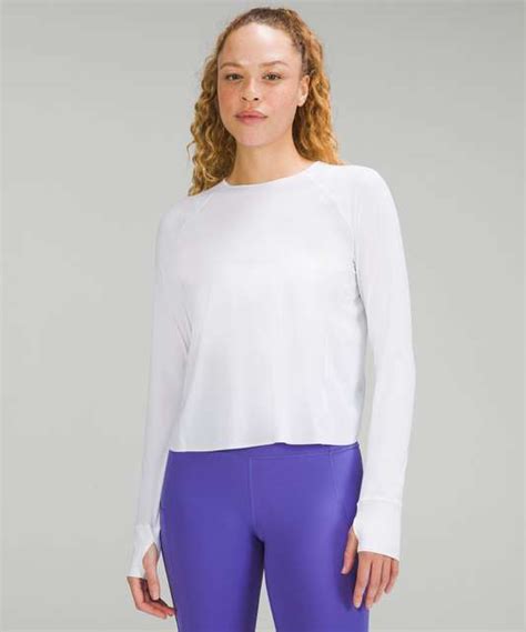 Lululemon Uv Protection Running Long Sleeve Shirt Black Lulu Fanatics