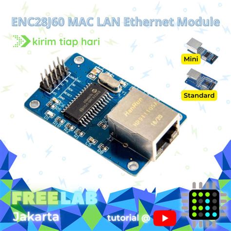 Jual Enc28j60 Ethernet Network Modul 33 5v Ardulno Esp8266 Esp32 Layer