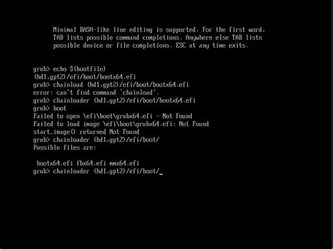 failed to open grubx64 efi not found · issue 401 · rhboot shim · github