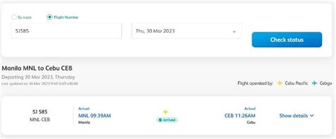 How To Check Your Cebu Pacific Flight Status Complete Guide Jon To