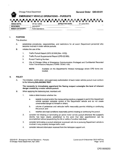 Crid 1066710 Directives Of Chicago Police Department Documentcloud