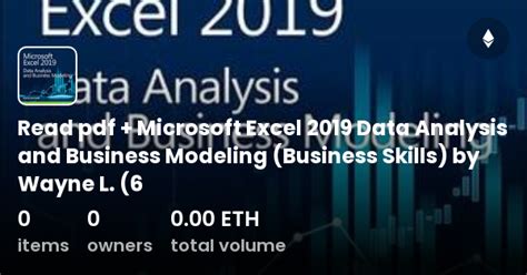 read pdf microsoft excel 2019 data analysis and business modeling