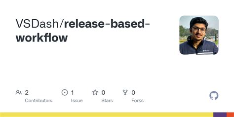 Github Vsdashrelease Based Workflow