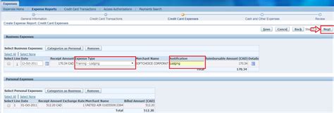 Oracle Masterminds Iexpense With Business And Personal Expense Validate And Submit For Approval