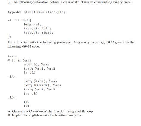 Solved 3 The Following Declaration Defines A Class Of Chegg Com