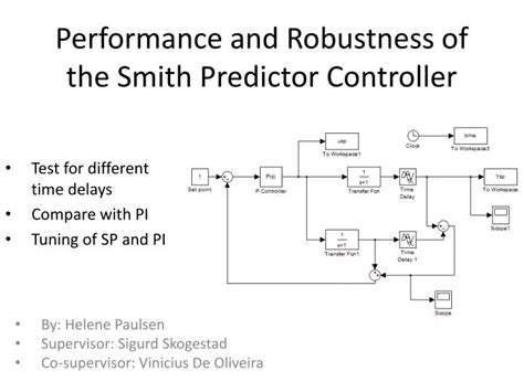 Ppt Performance And Robustness Of The Smith Predictor Controller