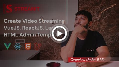 Video Streaming Vuejs React Js Laravel Html Admin Template Streamit