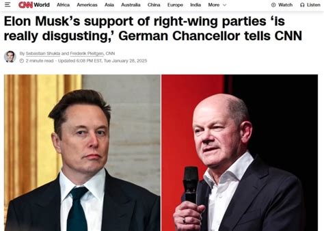 Шолц за Си Ен Ен Тоа што Маск го прави е „навистина одвратно“ Трилинг