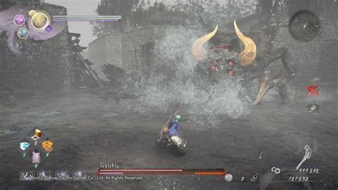 Nioh 2 Gyuki Boss Fight