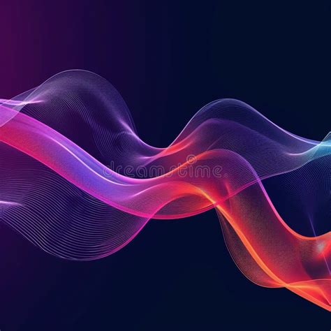 Colorful Abstract Waves Creating A Dynamic Visual Impact Stock Illustration Illustration Of