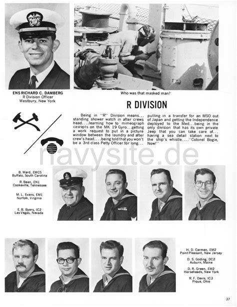 Uss Mullinnix Dd 944 Westpac Cruise Book 1969 Engineering Department