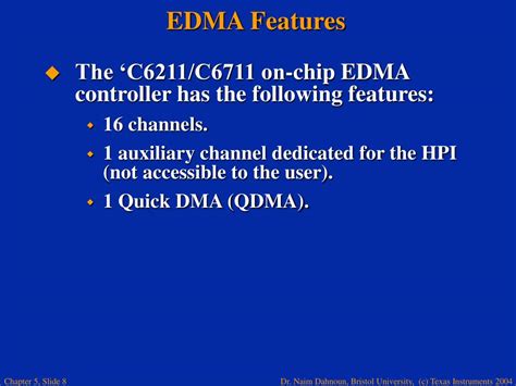 PPT Chapter 5 Enhanced Direct Memory Access EDMA PowerPoint Presentation ID 4817991
